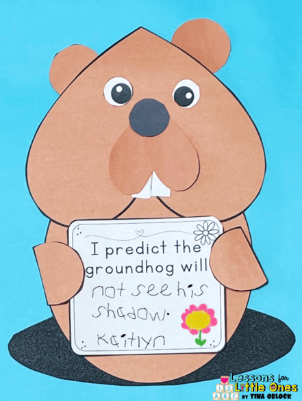 Groundhog Day Crafts & Prediction Writing Activities