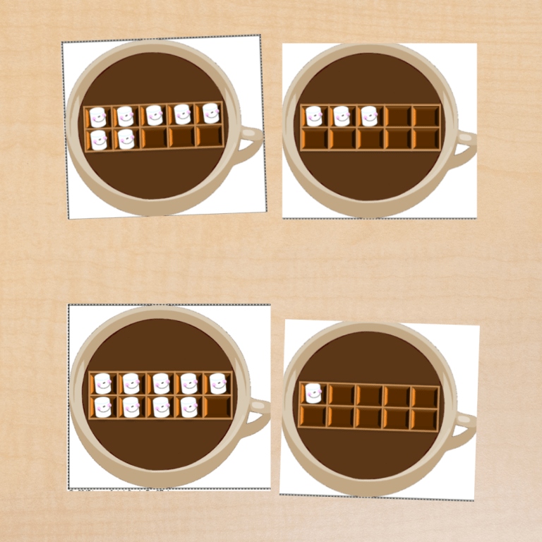 Winter Math Games & Hot Chocolate Number Cards for Teaching Number ...