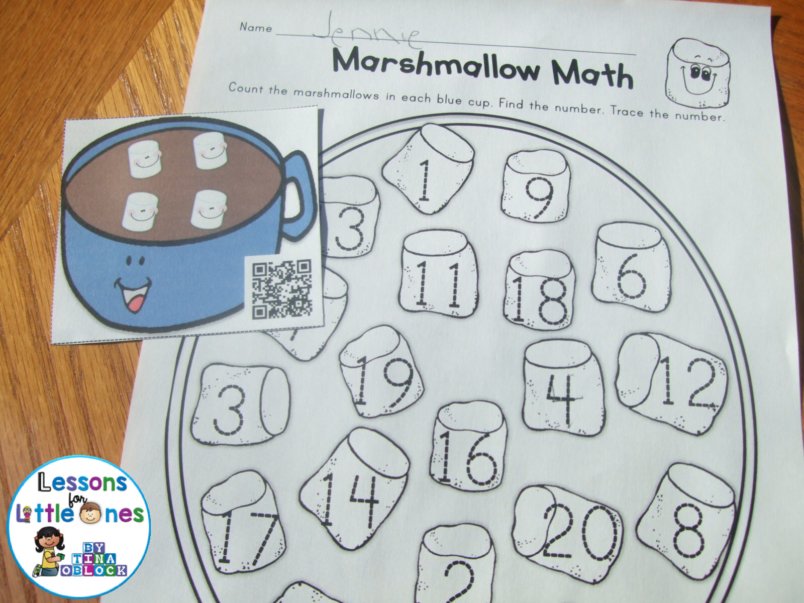 Differentiated QR Code Winter Math Centers & Around the Room / Count ...