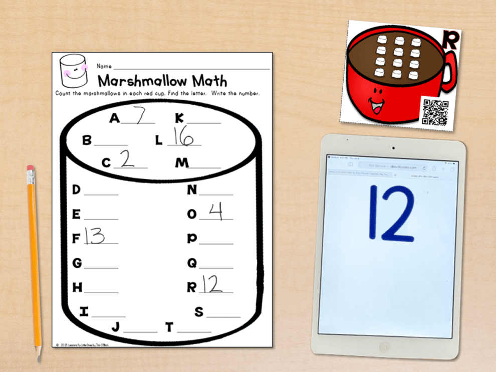 Differentiated Winter Math Centers with QR Codes & Around the Room ...