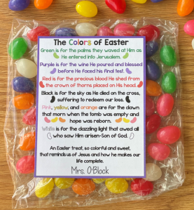 The Colors of Easter Jelly Bean Poem Christian Activities, Printable Book