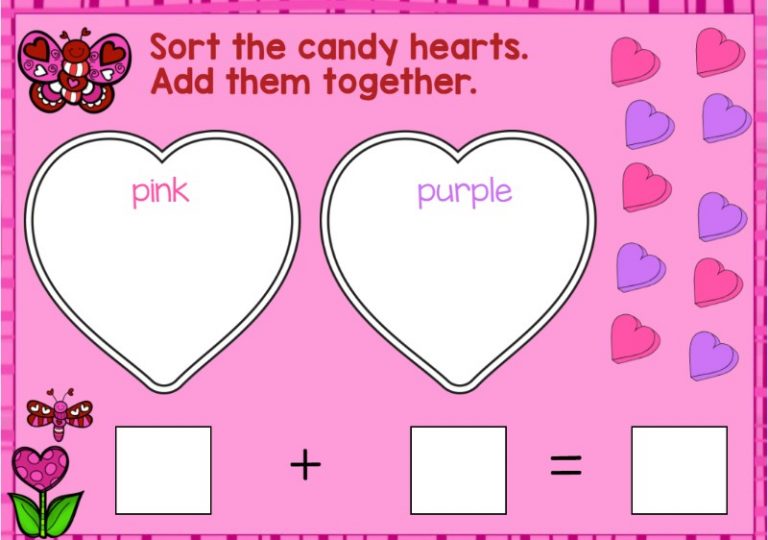 Valentine Math Centers & Free Printables