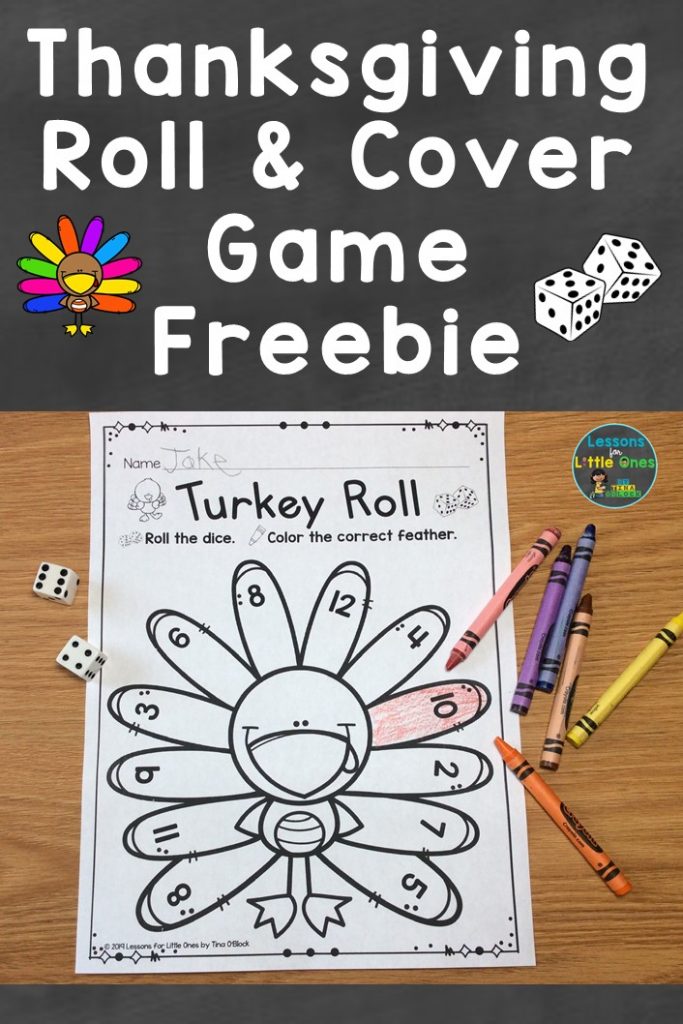 Thanksgiving Roll & Cover Games with a Freebie (Print & Digital)