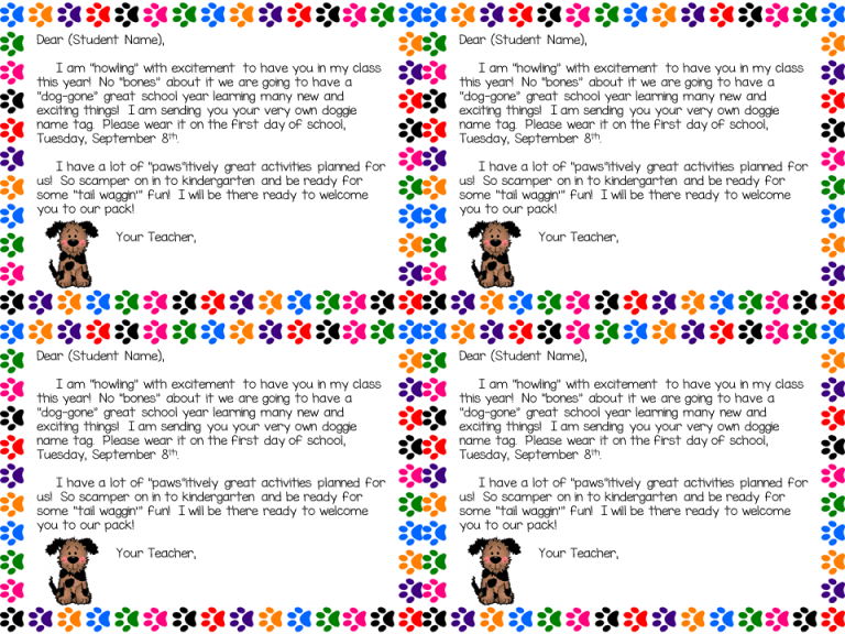 Dog Theme Classroom Decor & Back to School Activities (Editable)