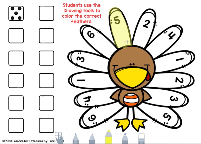 Thanksgiving Roll & Cover Games with a Freebie (Print & Digital)