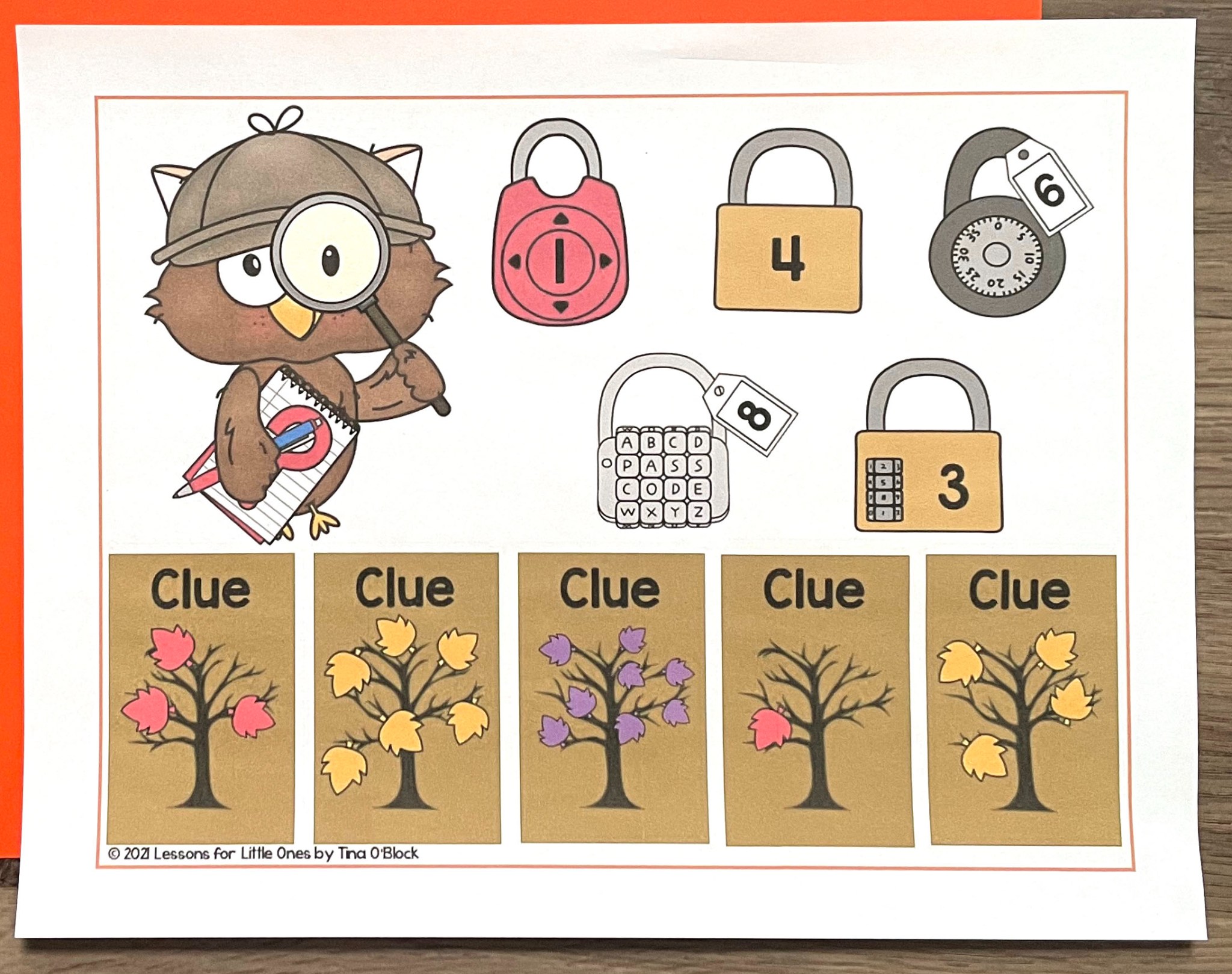 How to Set Up a Fun, Fall Themed Escape Room for Kindergarten - First Grade