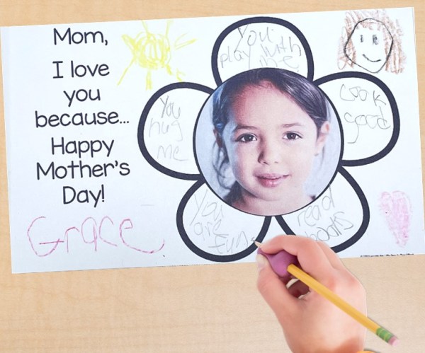 Easy Mother's Day Cards that Use Students' Photos