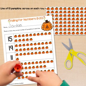Fun Fall Numbers to 20 Activities (Differentiated) Plus a Free File