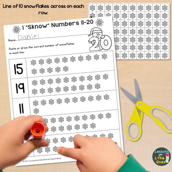 Fun Winter Numbers to 20 Activities (Differentiated) Plus a Free File