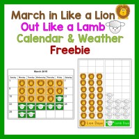 Free March In Like a Lion Out Like a Lamb Calendar & Weather Activity