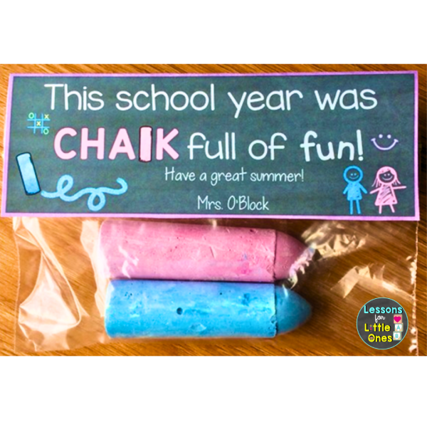 End of the Year Student Gifts & Gift Tags