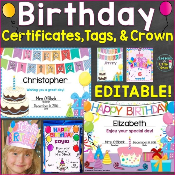Celebrating Birthdays in the Classroom & Ideas for Student Birthday Gifts