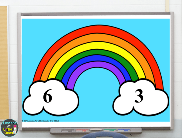 Spring Math Rainbow Activities, Crafts, Game