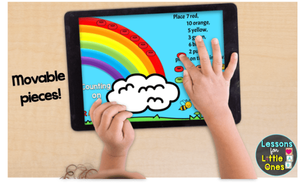 Spring Math Rainbow Activities, Crafts, Game
