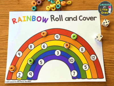 Spring Math Rainbow Activities, Crafts, Game