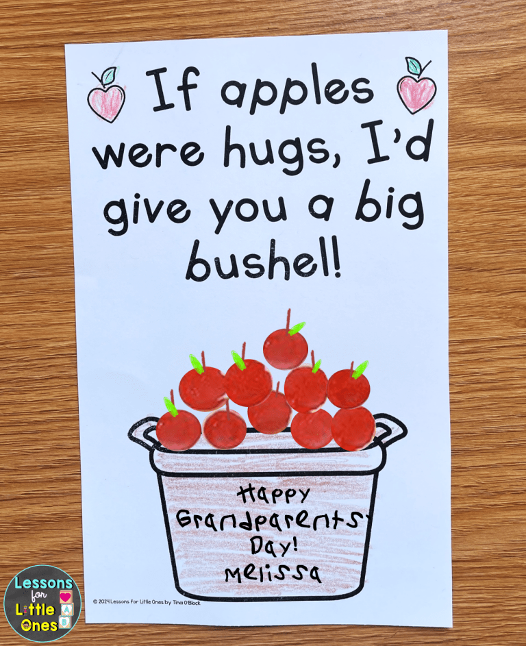 Grandparents' Day Crafts & Gifts with an Apple Theme