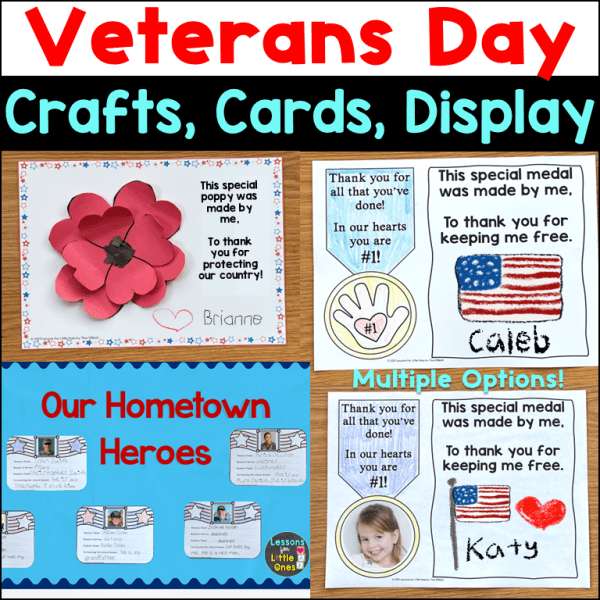 Veterans Day Crafts, Cards, Bulletin Board, Book, & Video Suggestions