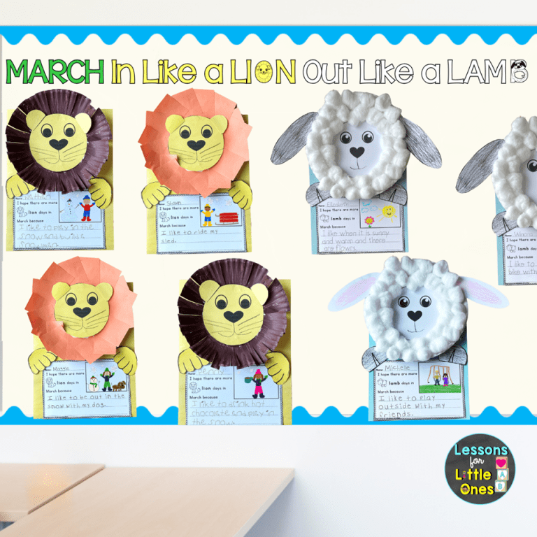 March In Like a Lion Out Like a Lamb Crafts, Bulletin Board, & Weather ...