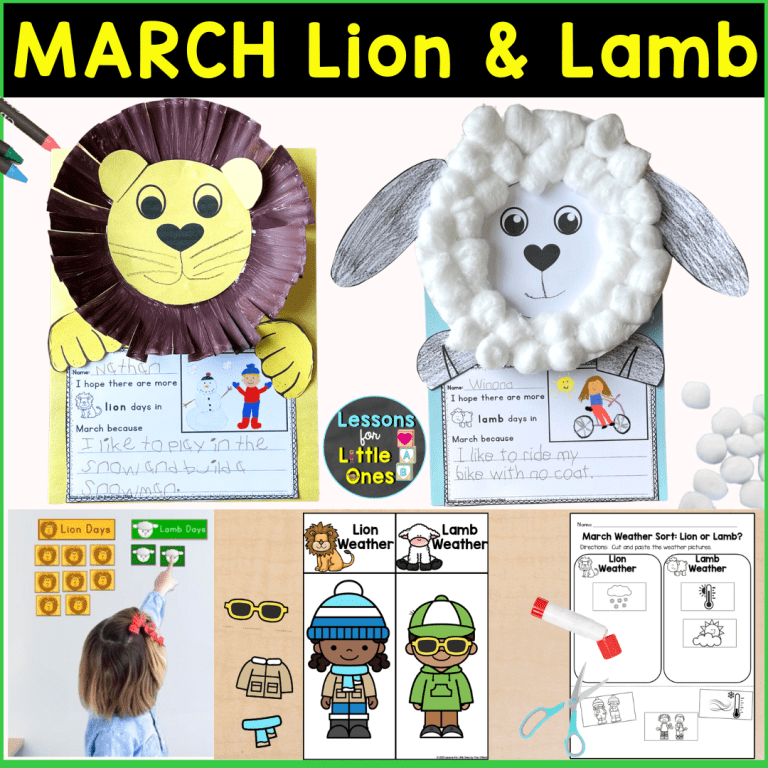 March In Like a Lion Out Like a Lamb Crafts, Bulletin Board, & Weather ...