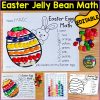 Easter Jelly Bean Math Activities, Easter Egg Math Craftivity