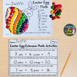 Easter Jelly Bean Math Activities, Easter Egg Math Craftivity