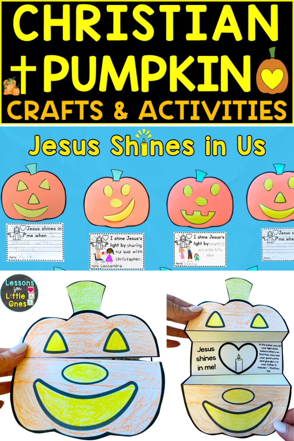 Christian Pumpkin Carving Activities, Crafts, & Book
