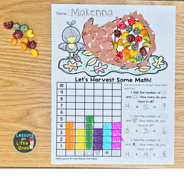 Thanksgiving Math Crafts & Centers for Counting and Graphing