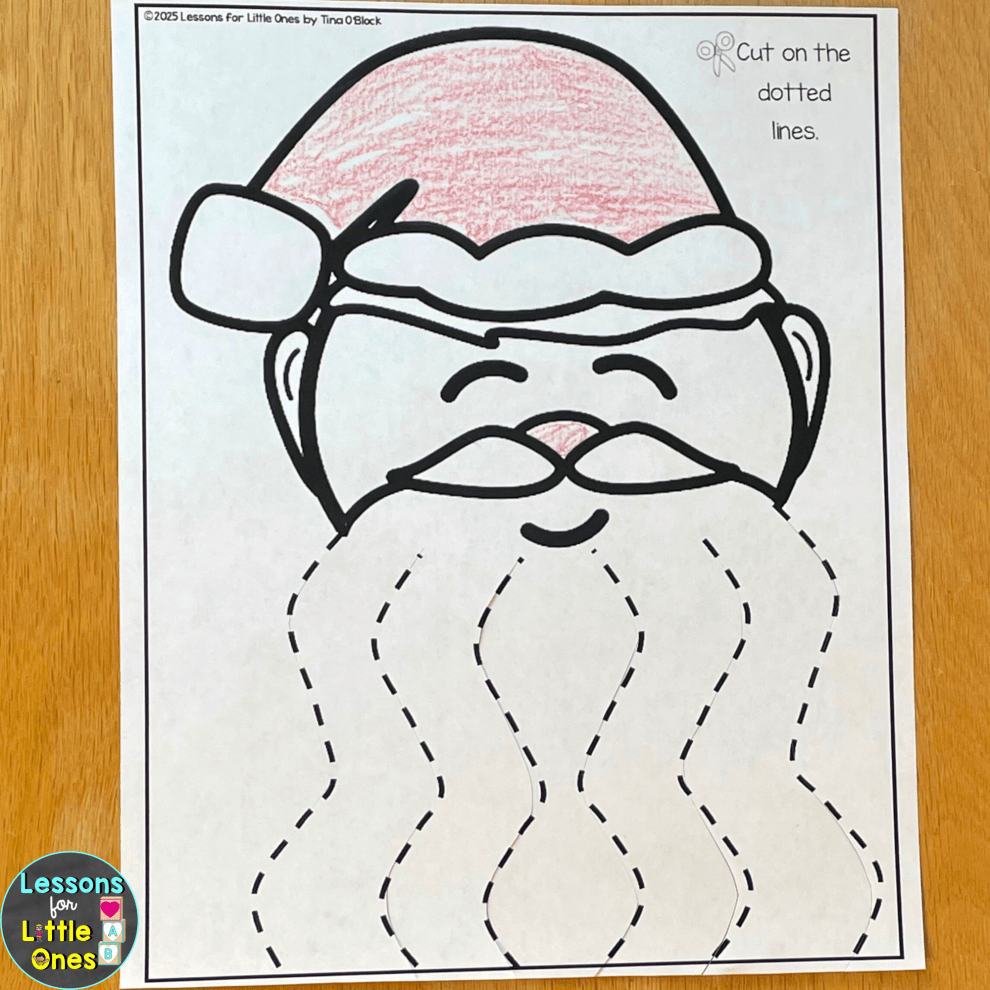 Christmas & Winter Cutting Practice Activities That Make Scissor Skills ...