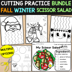 Christmas & Winter Cutting Practice Activities That Make Scissor Skills ...