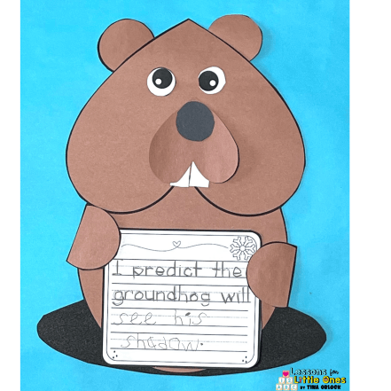 Groundhog Day Crafts & Prediction Writing Activities